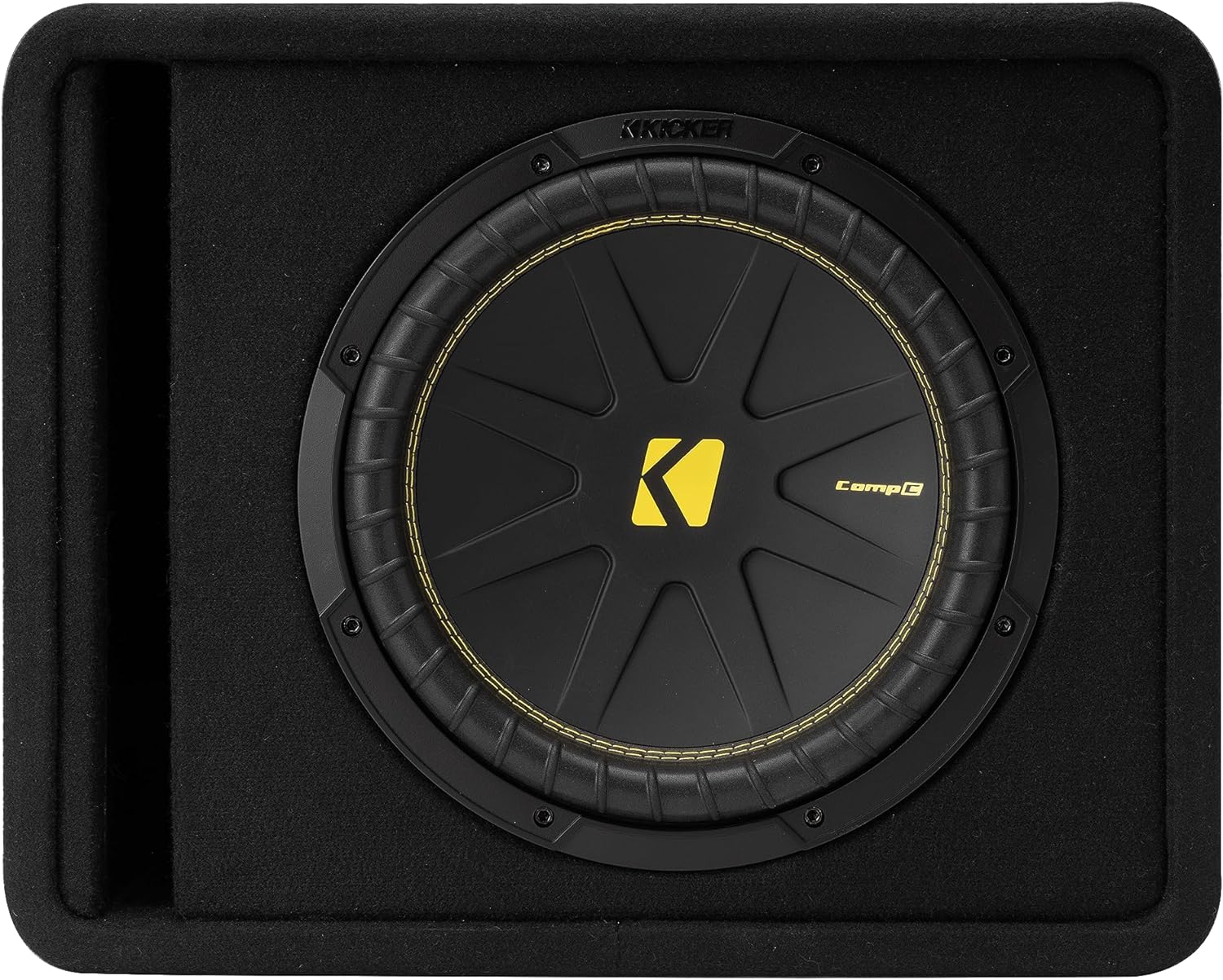 Kicker 50VCWC122 CompC 12-Inch (30cm) Sub in Vented Enclosure, 2-Ohm,