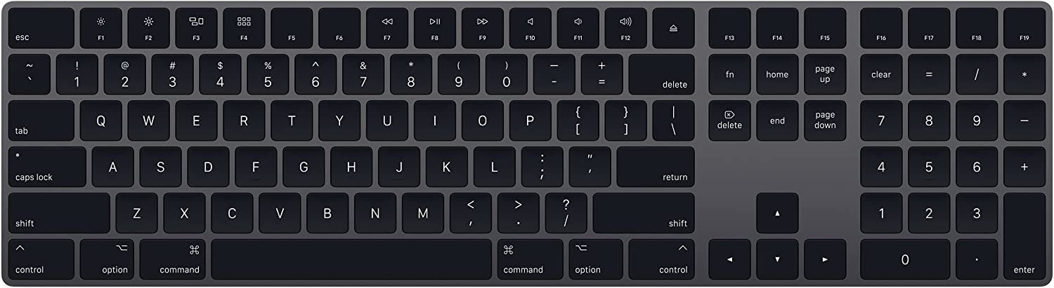 Apple Magic Keyboard with Numeric Keypad - Space Gray - English